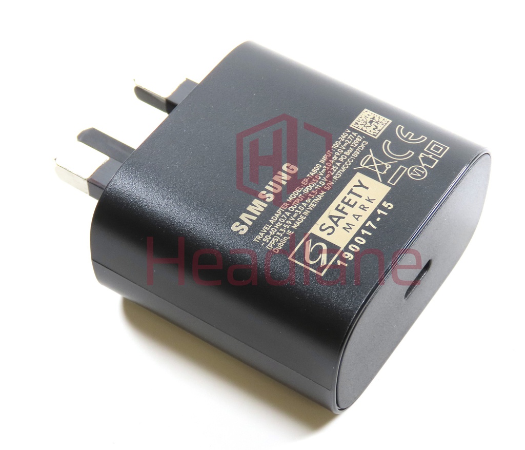 Samsung EP-TA800 USB-C Charger UK 3 Pin - Black (Head Only) - GH44-03069A