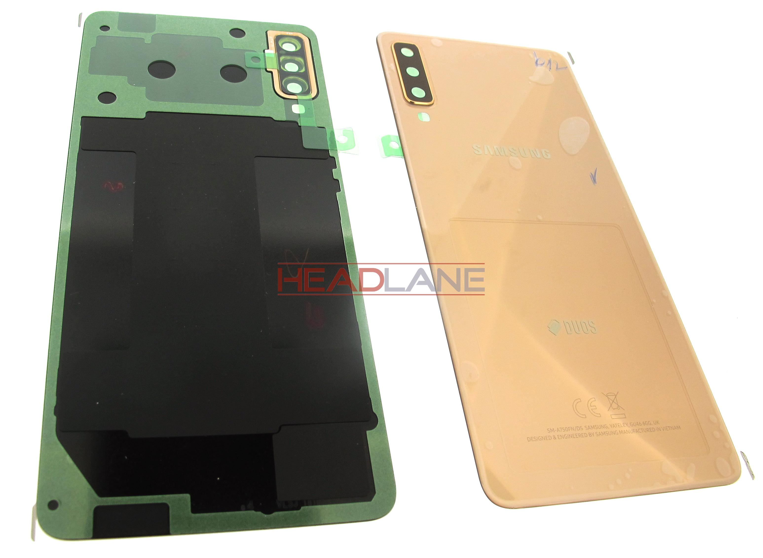 Samsung SM-A750 Galaxy A7 (2018) DUOS Back / Battery Cover - Gold ...