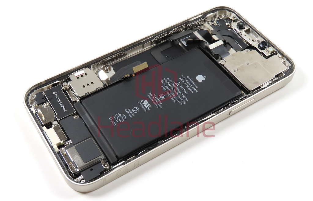 iPhone 12 Back / Battery Cover + Small Parts - White (Pulled - Grade A ...