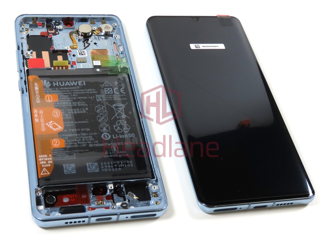 Huawei P30 Pro LCD Display / Screen + Touch + HB486486ECW Battery ...