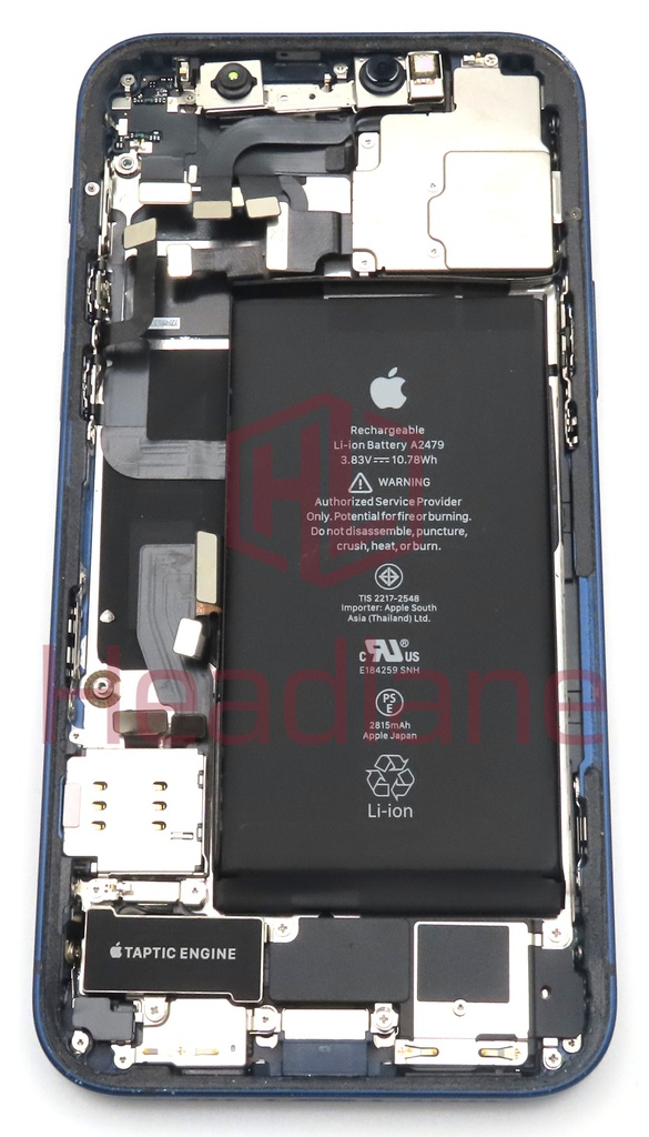 Apple iPhone 12 Back / Battery Cover + Small Parts - Blue (Pulled ...