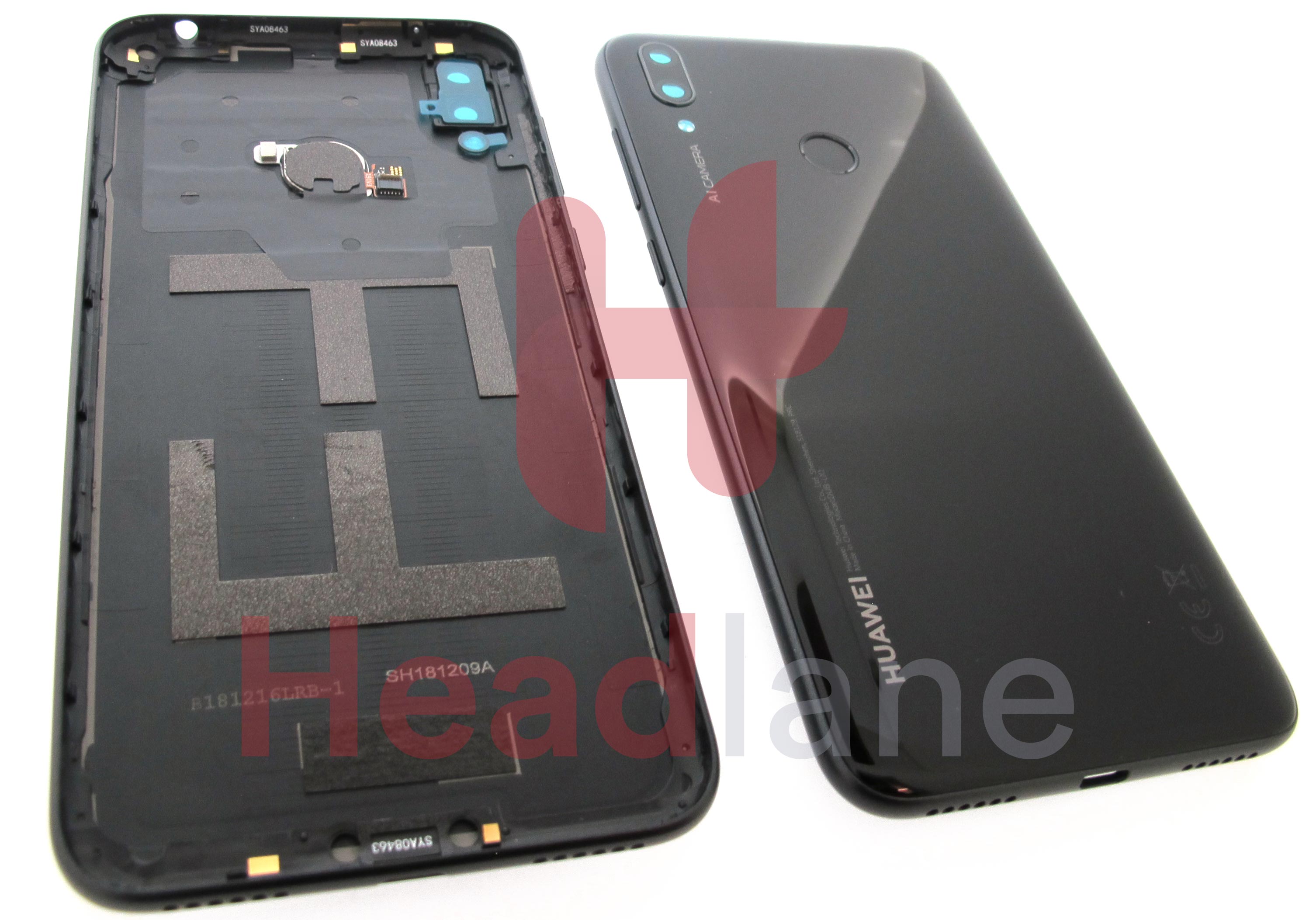 Huawei Y7 (2019) Back / Battery Cover - Black - 02352KER